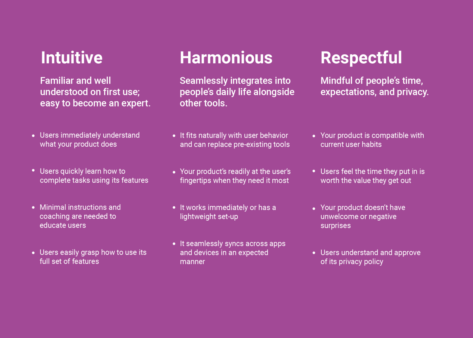 Product excellence principles - David Hodder