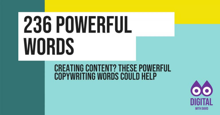 236 powerful copywriting words - David Hodder